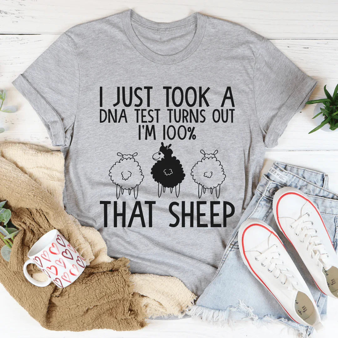 100% That Sheep Tee - Comfortable Cotton Shirt | Peachy Sunday – YinzerShop