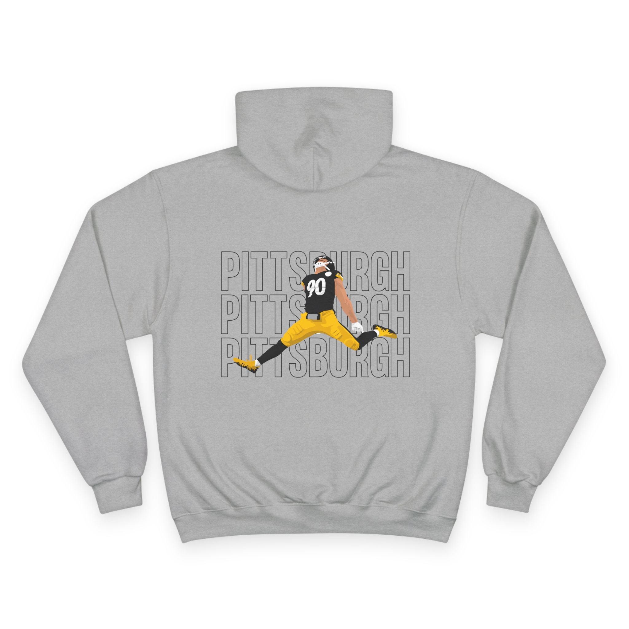 Pittsburgh Victory Jump - Print on back - Champion Hoodie – YinzerShop