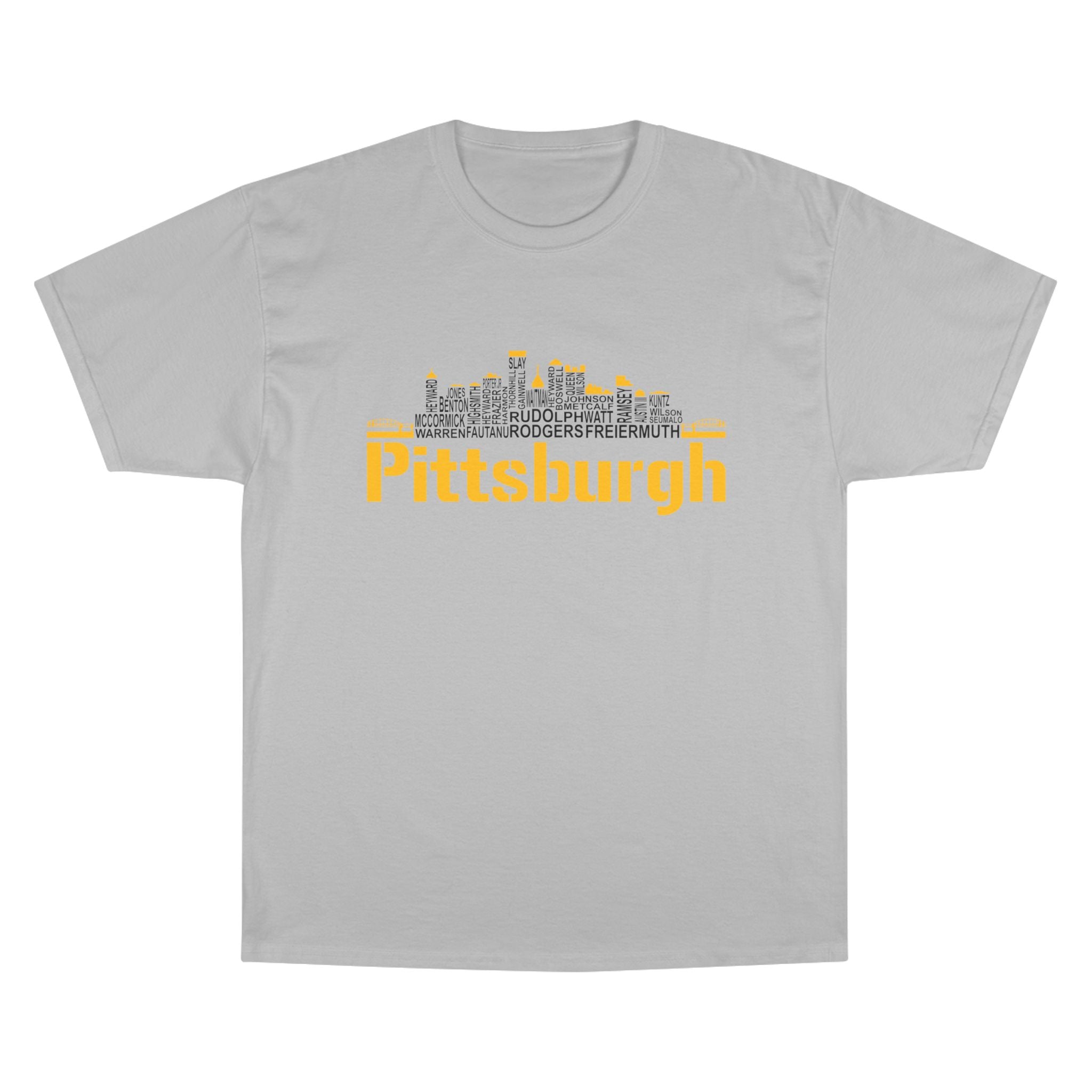 Pittsburgh Football Team Names - Champion T-Shirt – YinzerShop