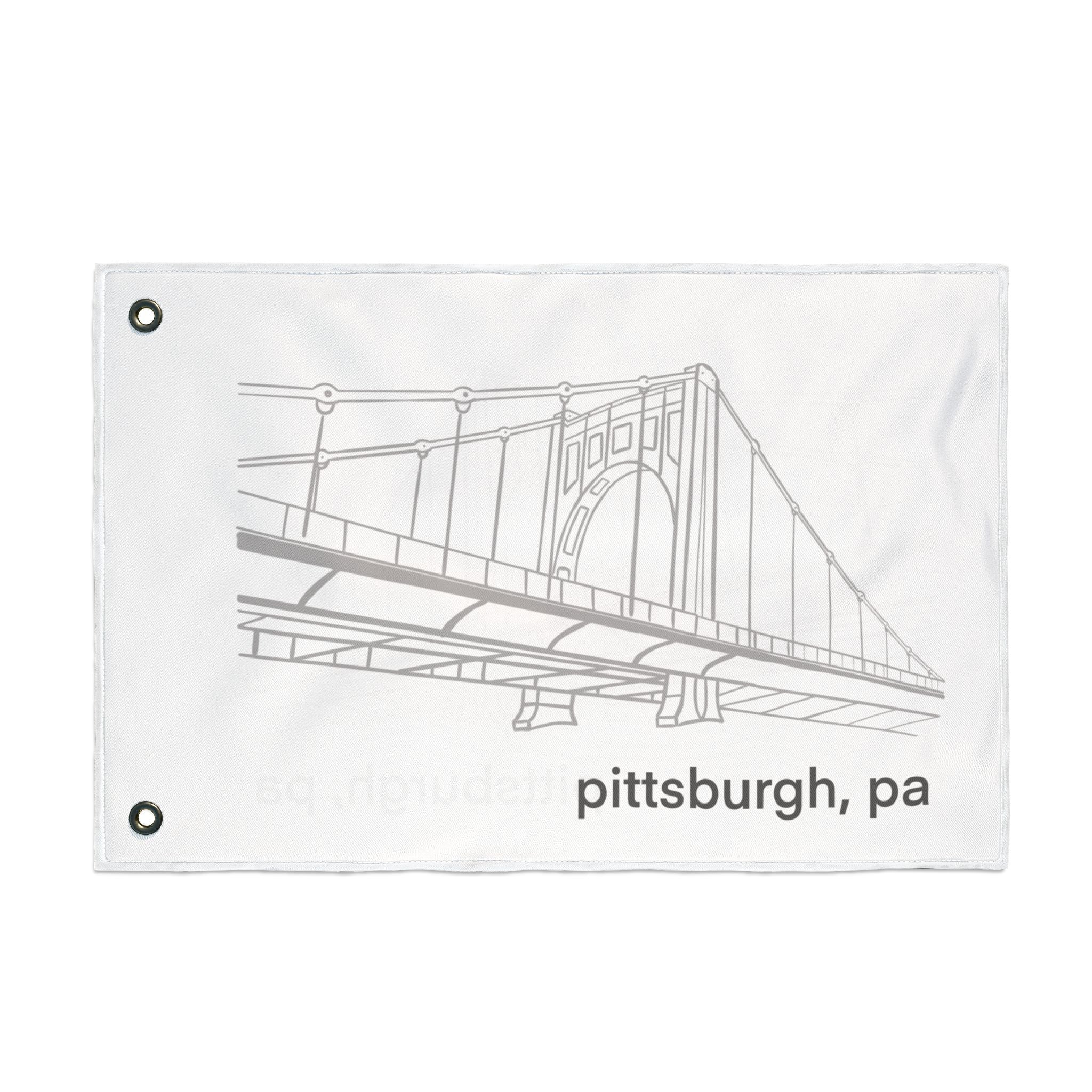Clemente Bridge - Double Sided Flag – YinzerShop