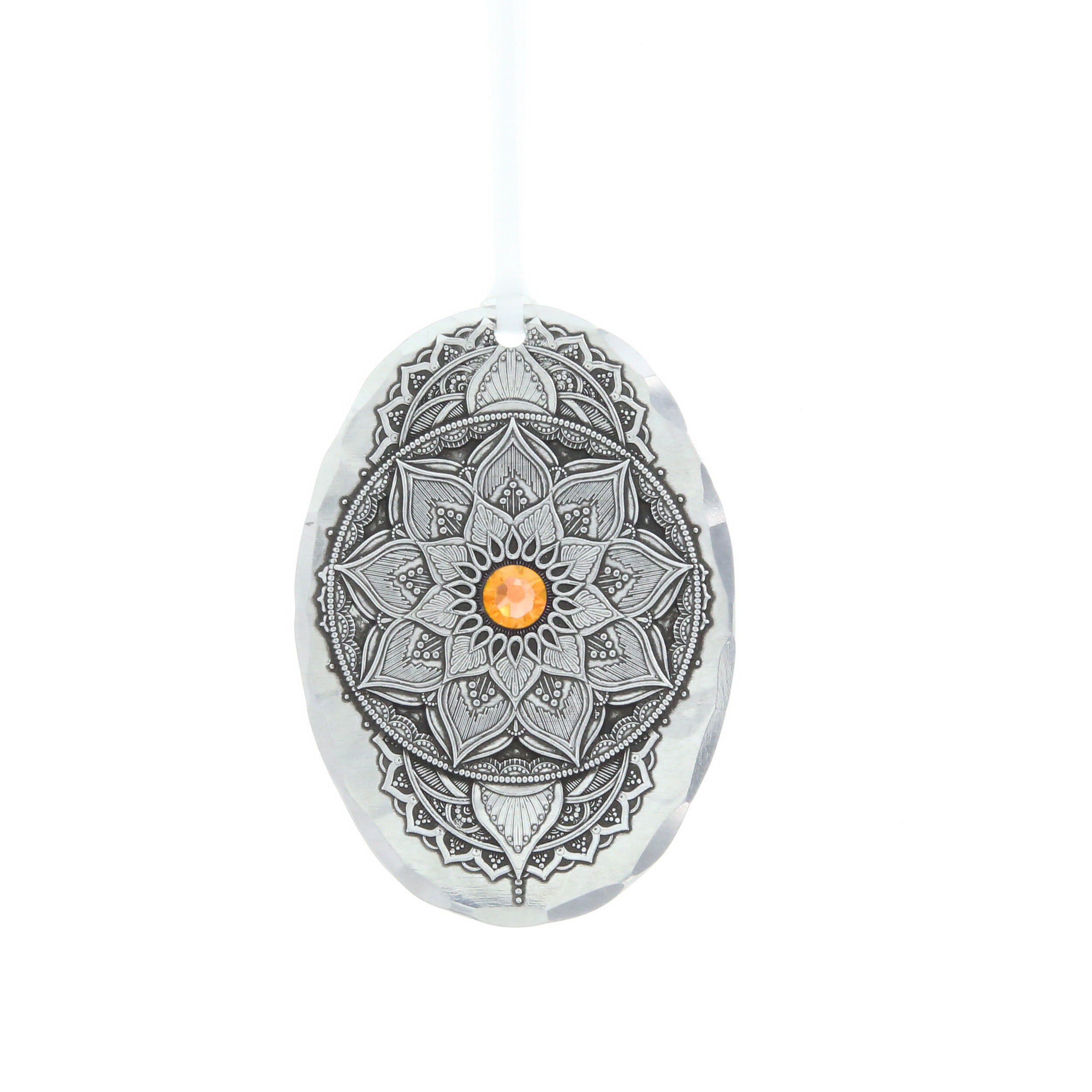 November Birthstone Ornament – Handcrafted Mandala Design with Austria ...