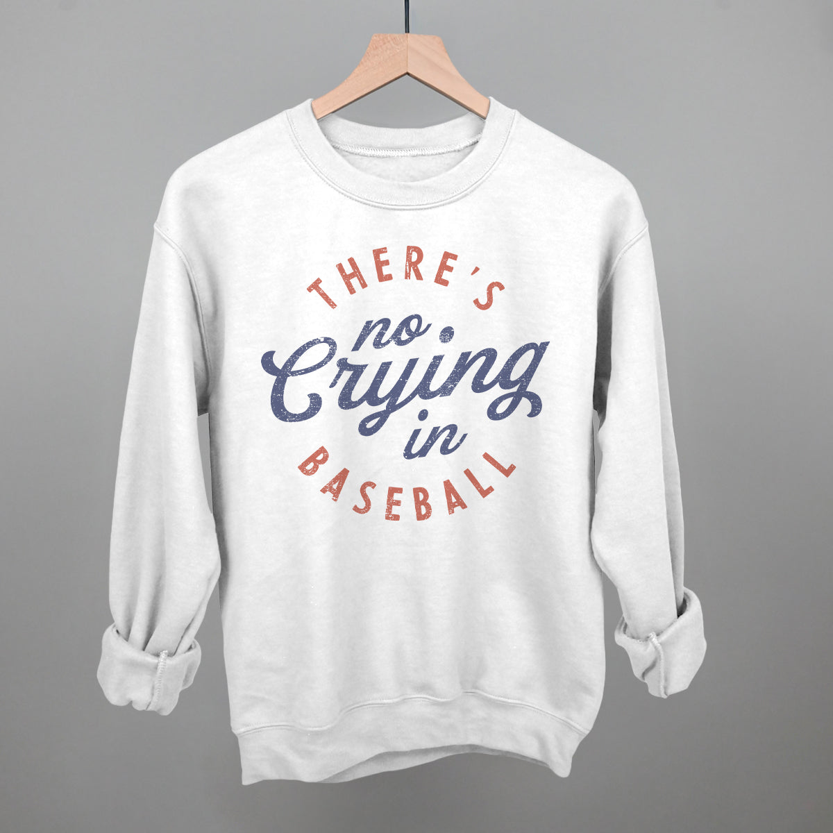 No Crying In Baseball - Funny Baseball T-Shirt With Original Ivy Cloth ...