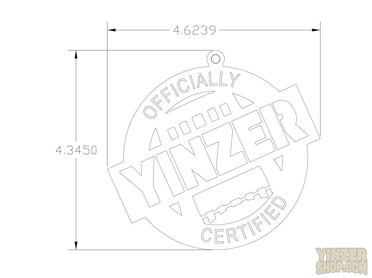 Yinzer Christmas Tree Ornament at YinzerShop